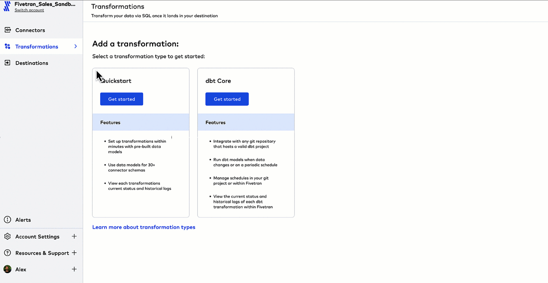 From application to insights with Quickstart data models | Blog | Fivetran